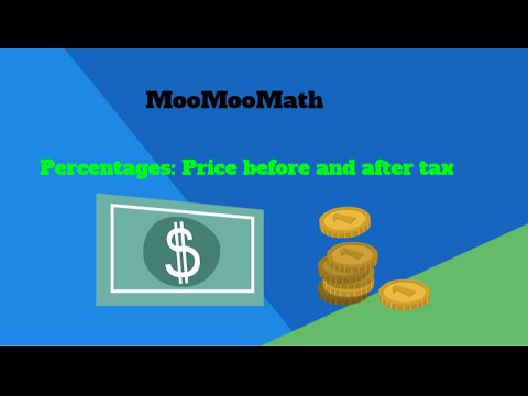Percentages: Price before and after sales tax