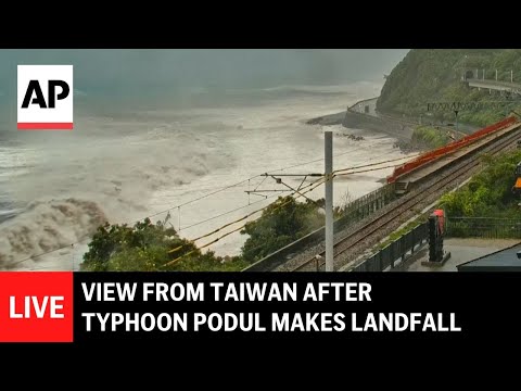 Typhoon Podul makes landfall in Taiwan | arabtimes