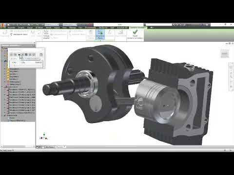 Dynamic Simulation Piston Autodesk Inventor