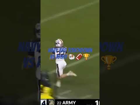 Navy 3rd Touchdown vs Army: Army Navy Game 2024 🐏🏈 #collegefootballl #navyfootball