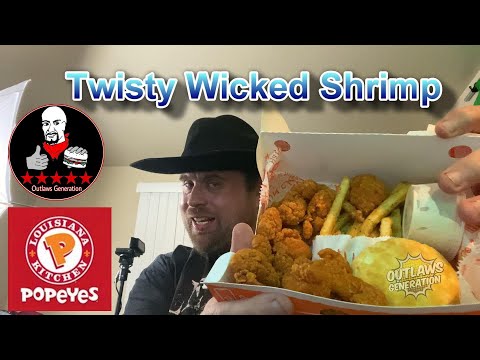 Popeye's Twisty Wicked Shrimp w/ Garlic Tartar Sauce REVIEW