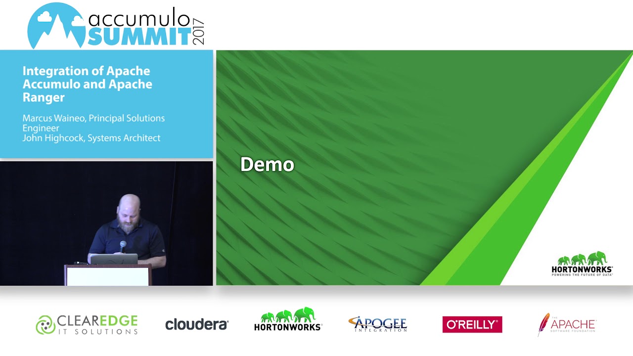 Integration of Apache Accumulo and Apache Ranger