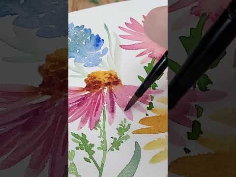 Paint Easy Watercolor Wildflowers
