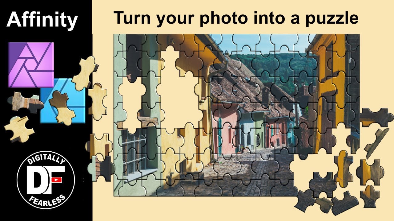Create a puzzle from your photo, Affinity Photo tutorial, Designer