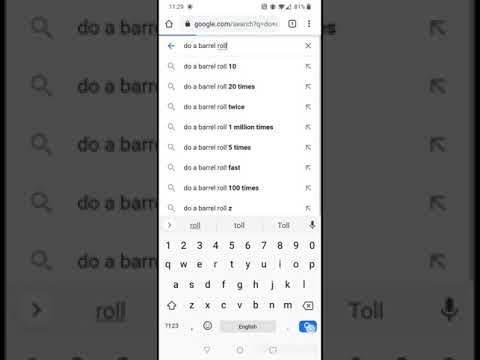 turn upside down barrel roll Google tricks #tricks #googletricks