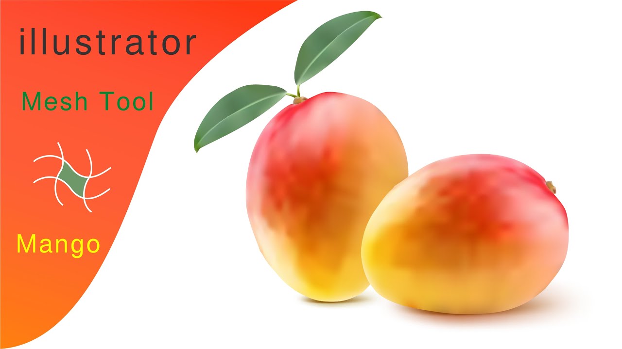Adobe Illustrator -  Mango -  Using the mesh tool