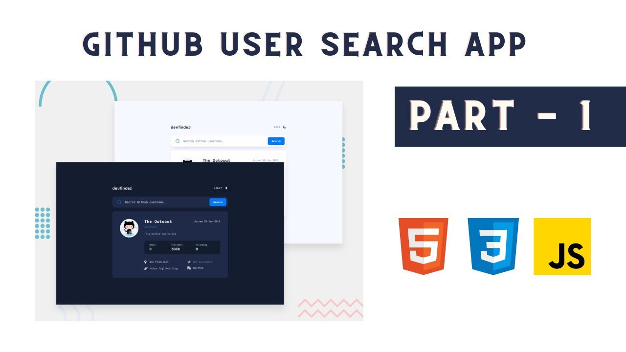 GitHub user search app part -1
