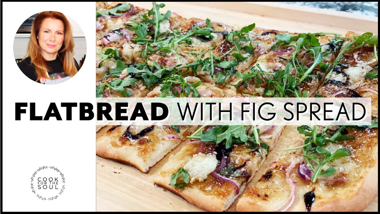 These Flavors Just WORK GREAT Together - CRISPY Flatbread With Fig Spread And Burrata