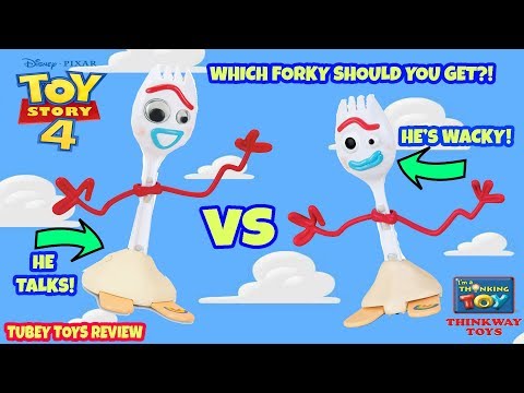 Forky vs Forky Which Forky Should You Buy? Toy Story 4 Toys Tubey Toys Review