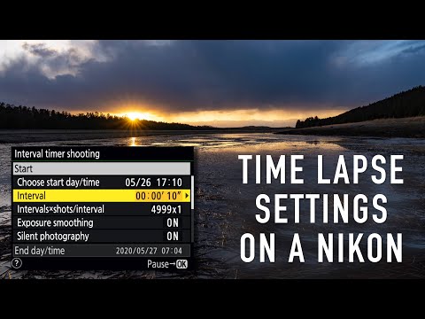 Nikon Z50 & more: Time lapse settings with interval timer (1634)