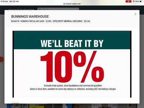 Bunnings Warehouse - Makita 185mm Circular Saw & SpecRite Merbau Decking