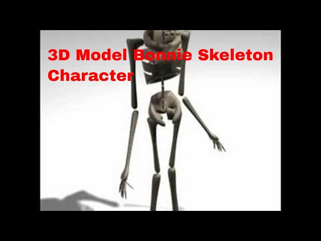 Bonnie Skeleton Character 3D Model - FlatPyramid