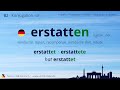Definition „erstatten“ - Bedeutungen des Verbs, Synonyme, Präposition ...