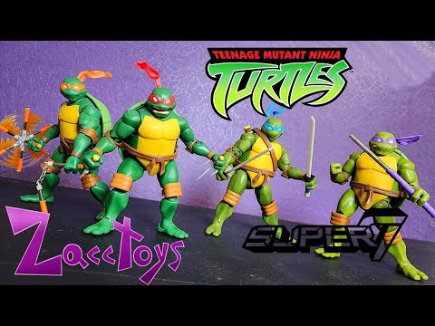 Super7 Ultimites 2003 Animated Series Teenage Mutant Ninja Turtles Action Figure Review!