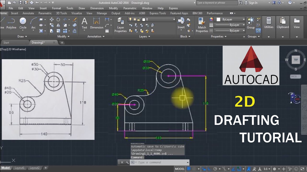 Autocad Mechanical 2d Drafting Tutorials.