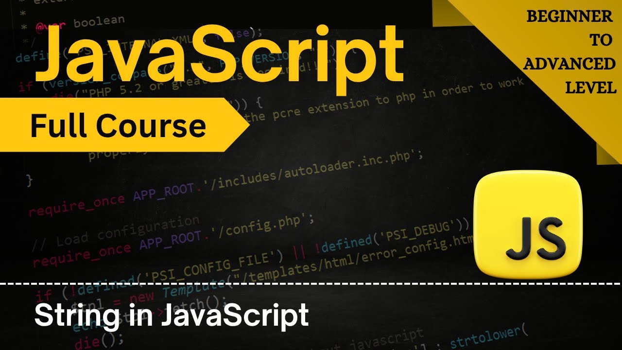 Master Strings: charAt(), charCodeAt(), at() method | JavaScript Full Course 2025