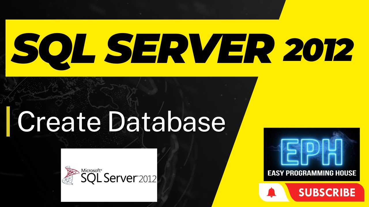 How to Create Database in SQL Server 2012 | Create Database in SQL 2012 in Hindi / Urdu