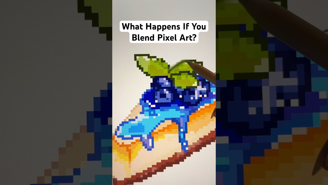 can you BLEND pixel art? #art #artist #draw #drawing