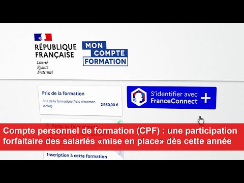 Compte personnel de formation (CPF) : une participation forfaitaire des salariés mise en place