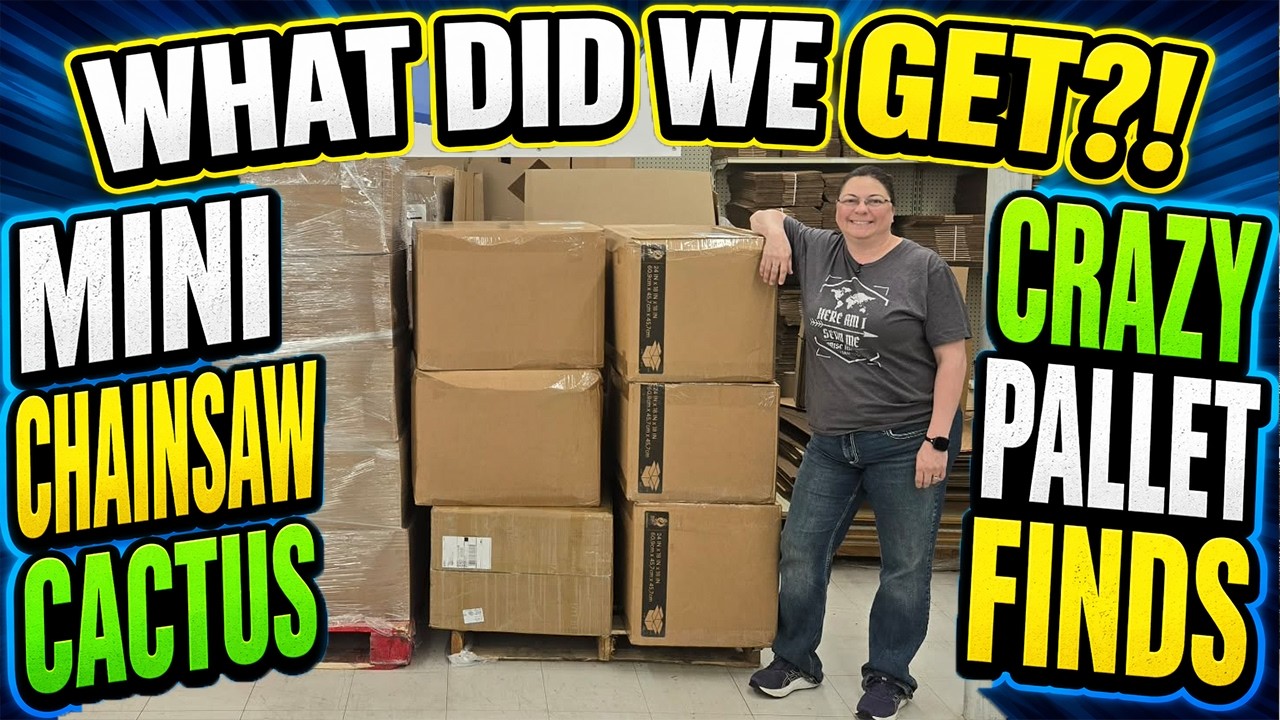 👉 We Found WHAT?! 😲 Mini Chainsaw, Dancing Cactus & Hidden Gems Pallet!
