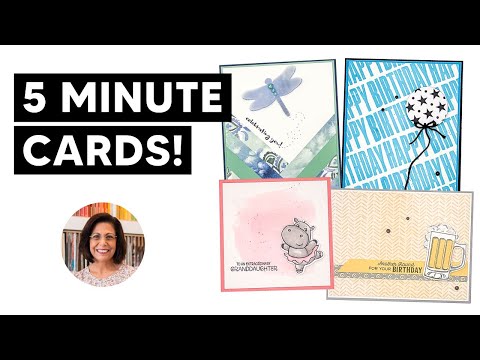 🔴7 Handmade Birthday Cards to Make in 5 Minutes & Free Product Giveaway!