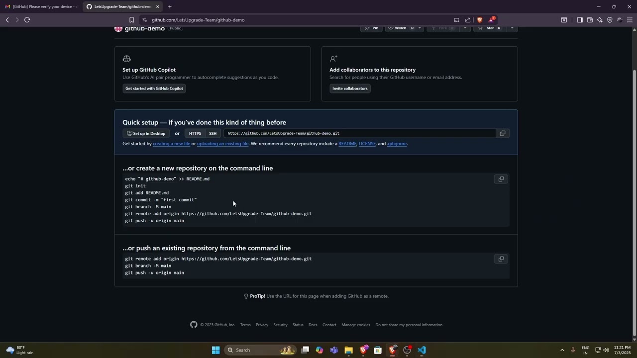 How to upload your project on GitHub