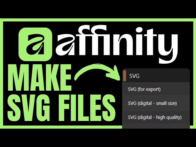 How to Create and Export SVG Files Using Affinity Designer Quickly and ...