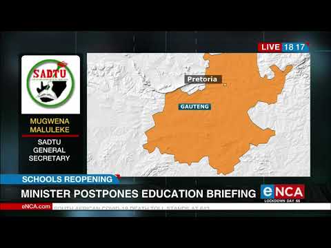 Minister postpones education briefing