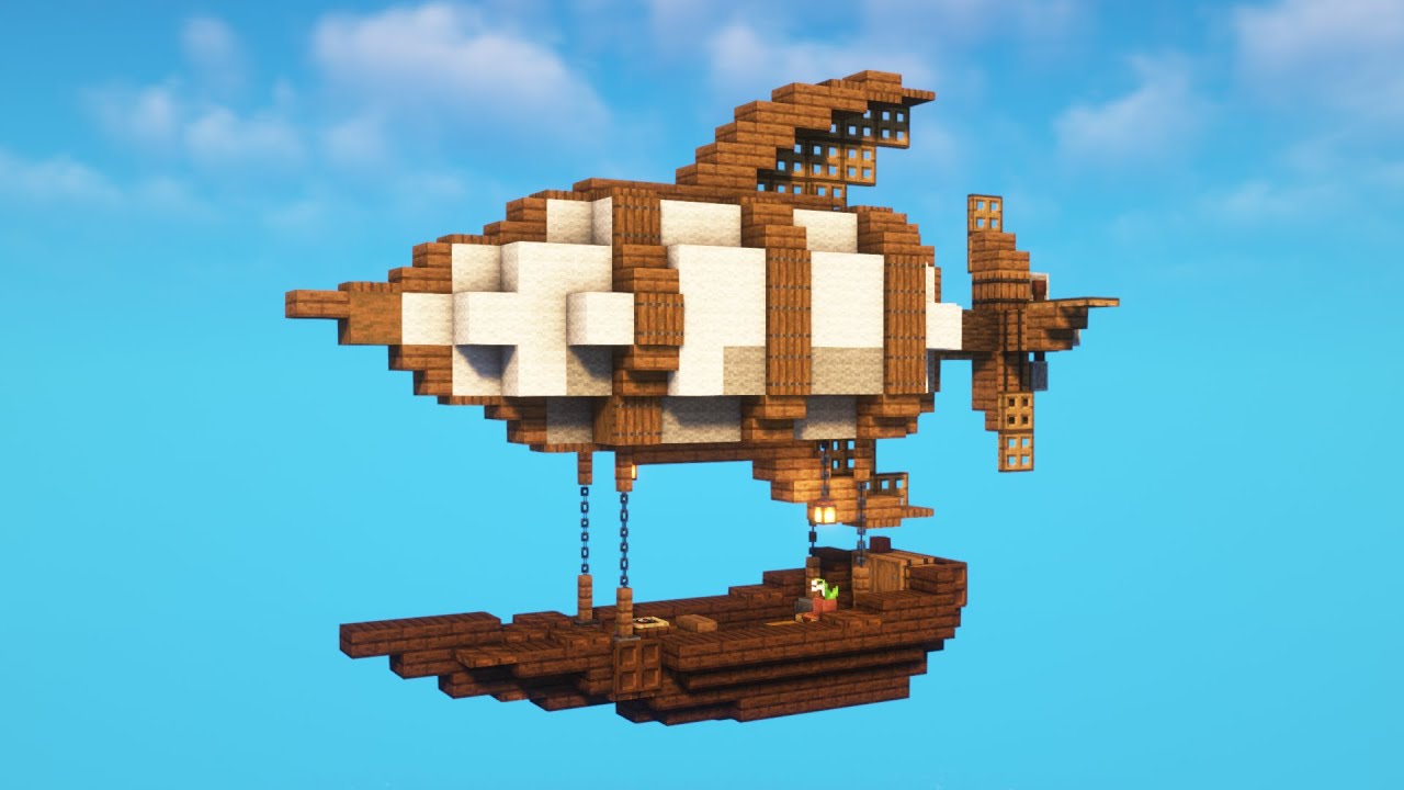 Minecraft Airship Tutorial - How to Build an Airship in Minecraft 1.21 ...