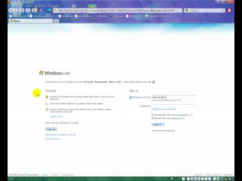 Hotmail or Bell.net Webmail Login Tutorial