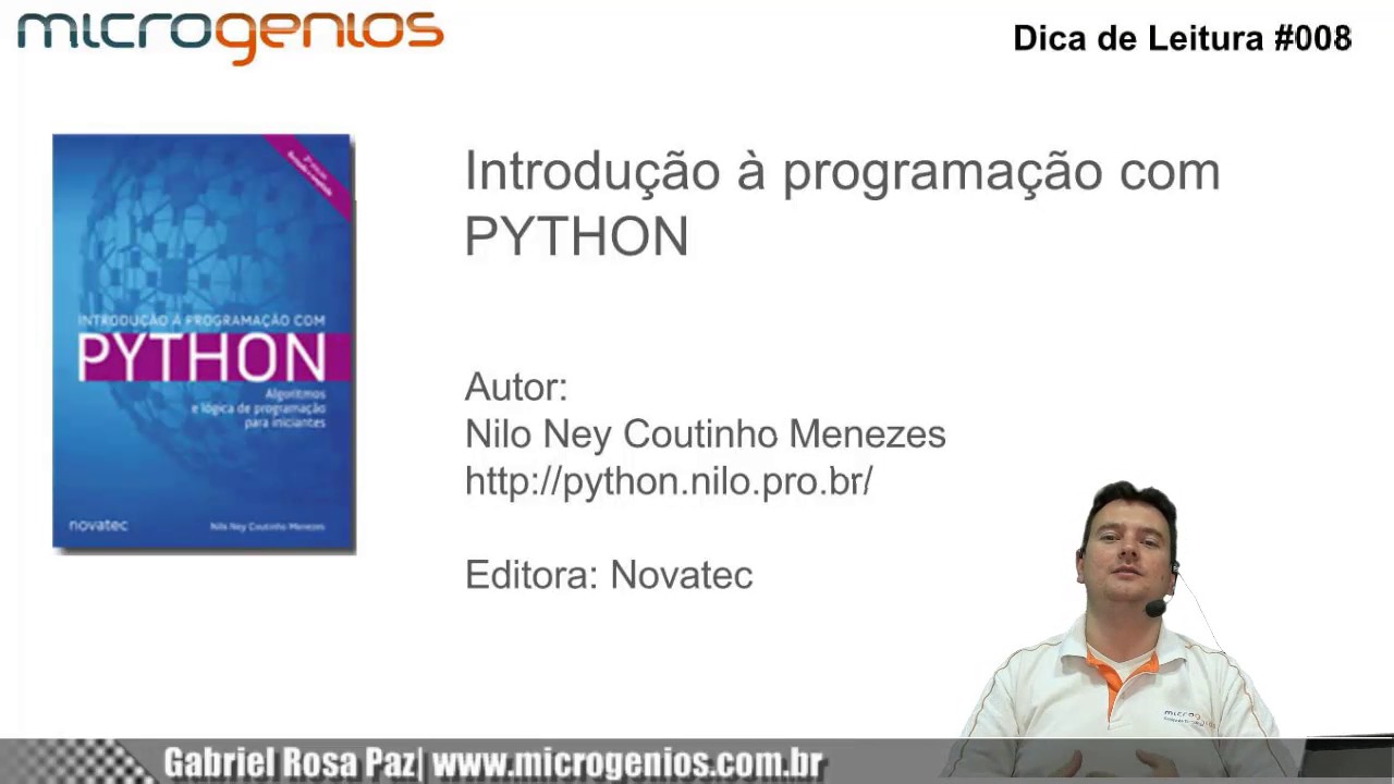 Introdução a Programação com Python - Microgenios - Dica de leitura #008