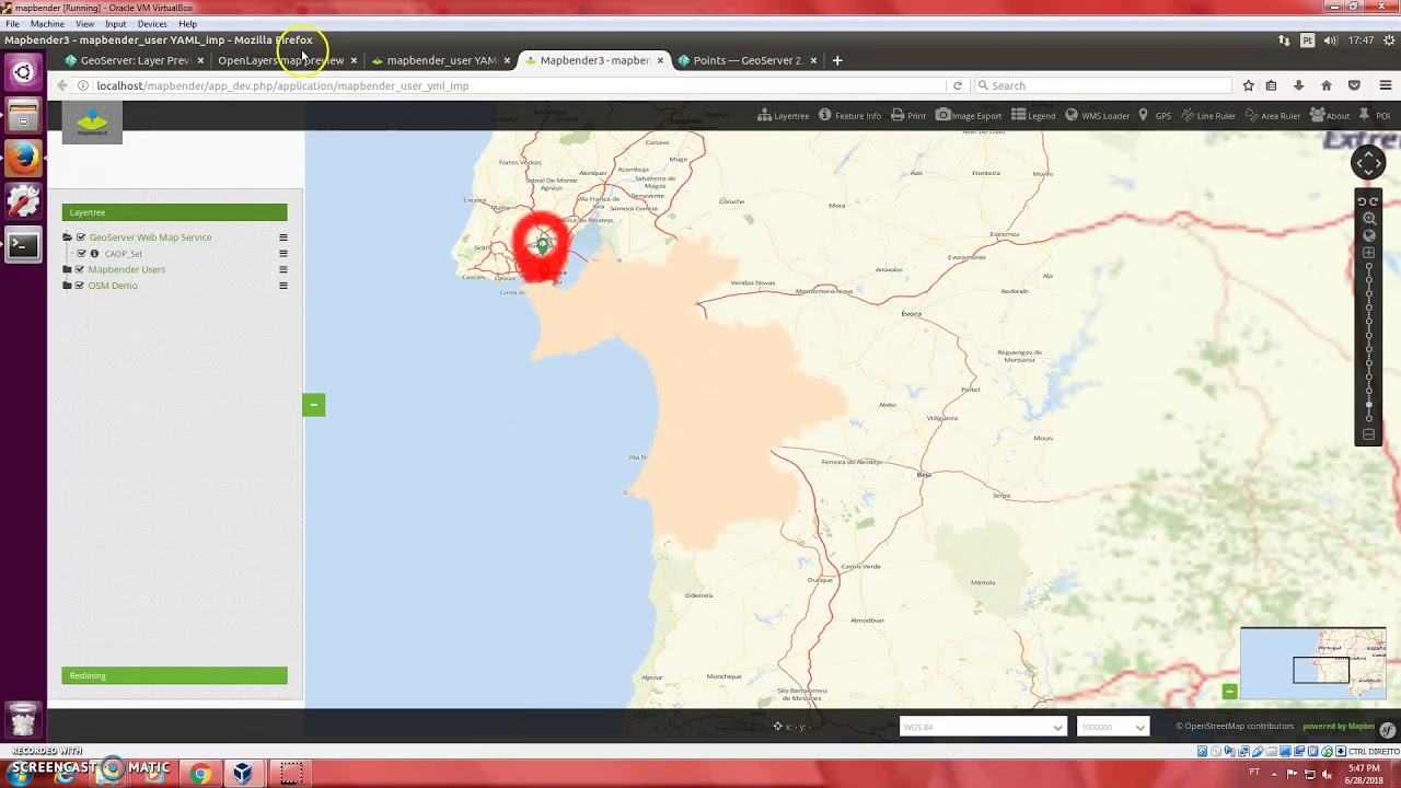 4. Mapbender: Publishing Layers, Creating and Editing an application (Tutorial)