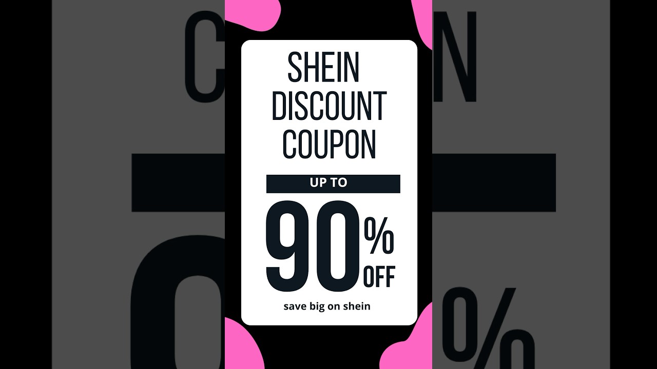 Up to 90 % OFF Shein Discount Coupon Codes 2026 #shein