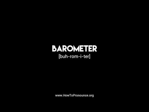 How to Pronounce "barometer"