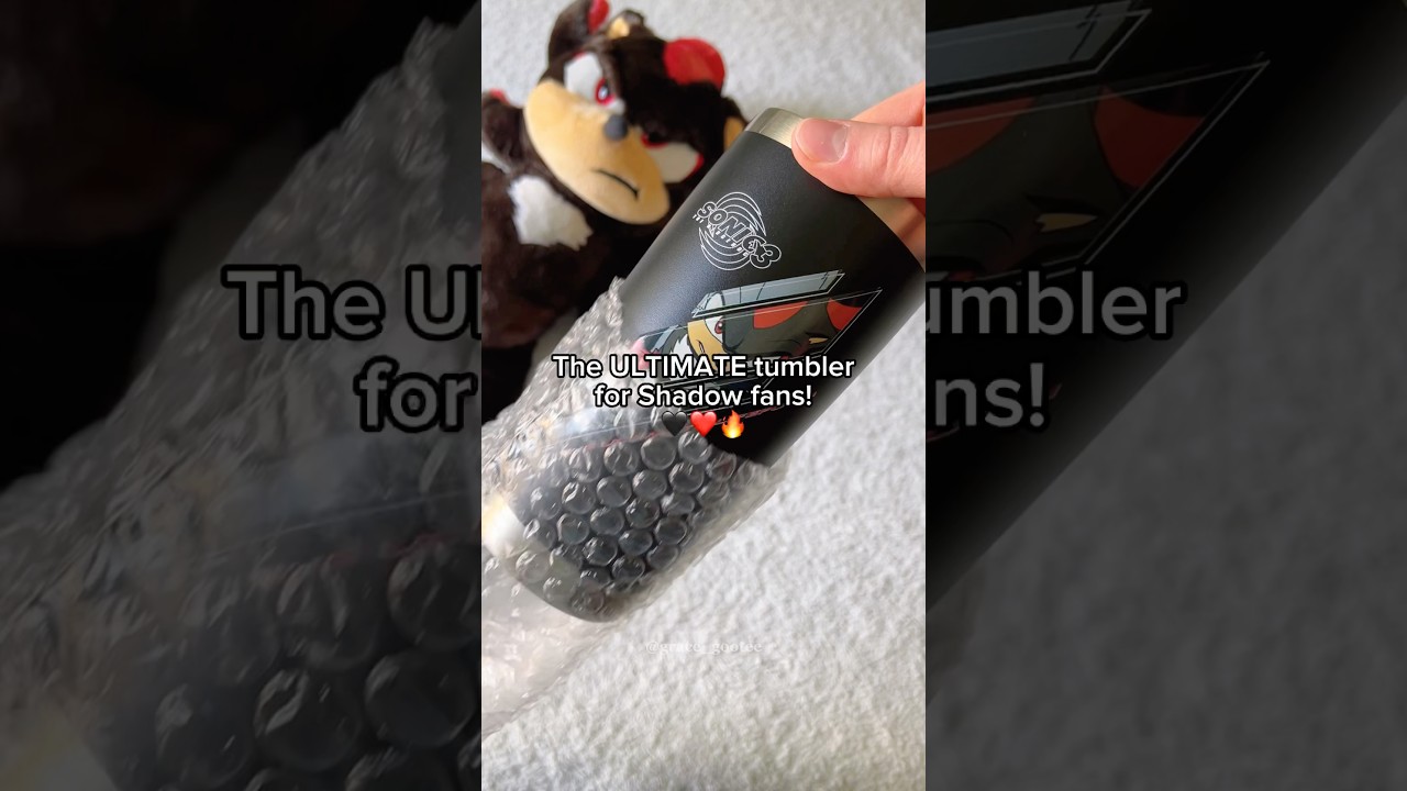 The ULTIMATE Tumbler for Shadow Fans!🖤❤️🔥