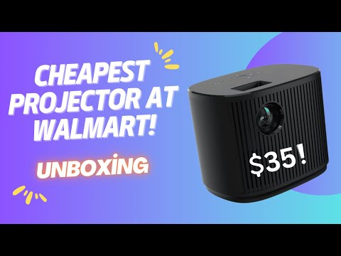 Unboxing the Cheapest Projector from Walmart! ASMR