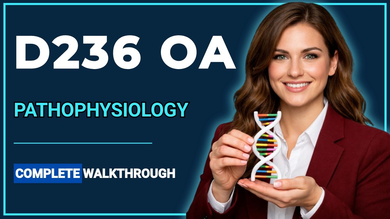 WGU D236 OA | Pathophysiology Crash Course (Part 01)