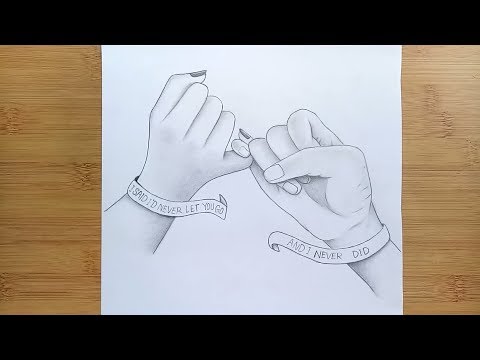 How To Draw A Pinky Promise Step by Step – I'm Youtuber – Follow my ...
