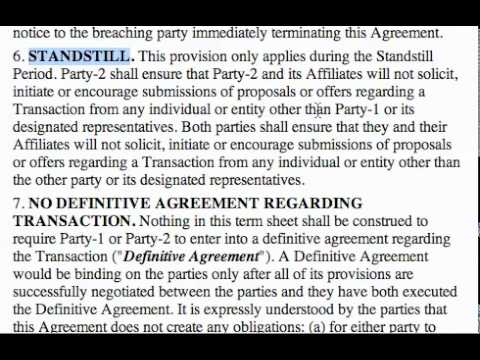 Standstill Agreement: how to construct sustainability risk and ...
