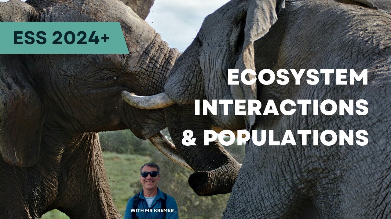 IB ESS Topic 2.1 Explained - Ecosystem interactions and populations