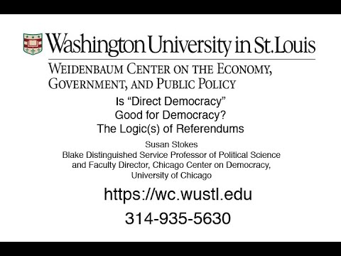 April 2021 Forum: Is "Direct Democracy" Good for Democracy? The Logic(s) of Referendums