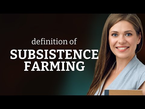 Subsistence farming | SUBSISTENCE FARMING definition