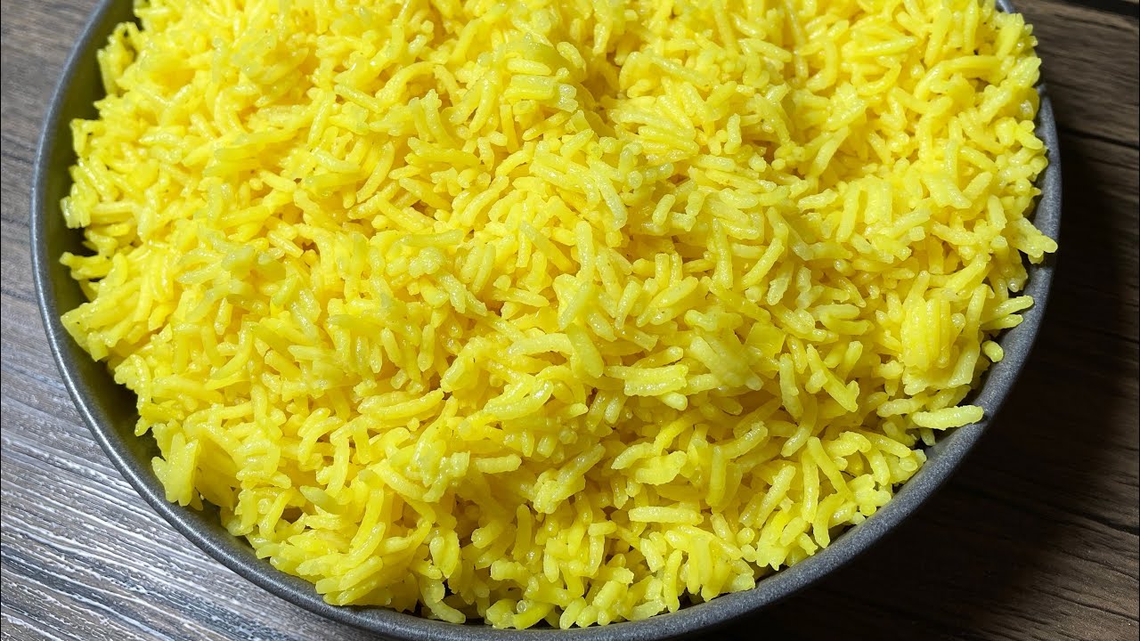 TURMERIC BUTTER RICE | HOW TO COOK TURMERIC RICE | QUICK RICE RECIPE