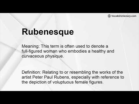 Rubenesque Meaning