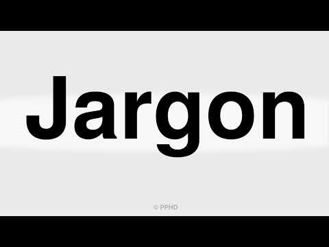 How to Pronounce Jargon In English