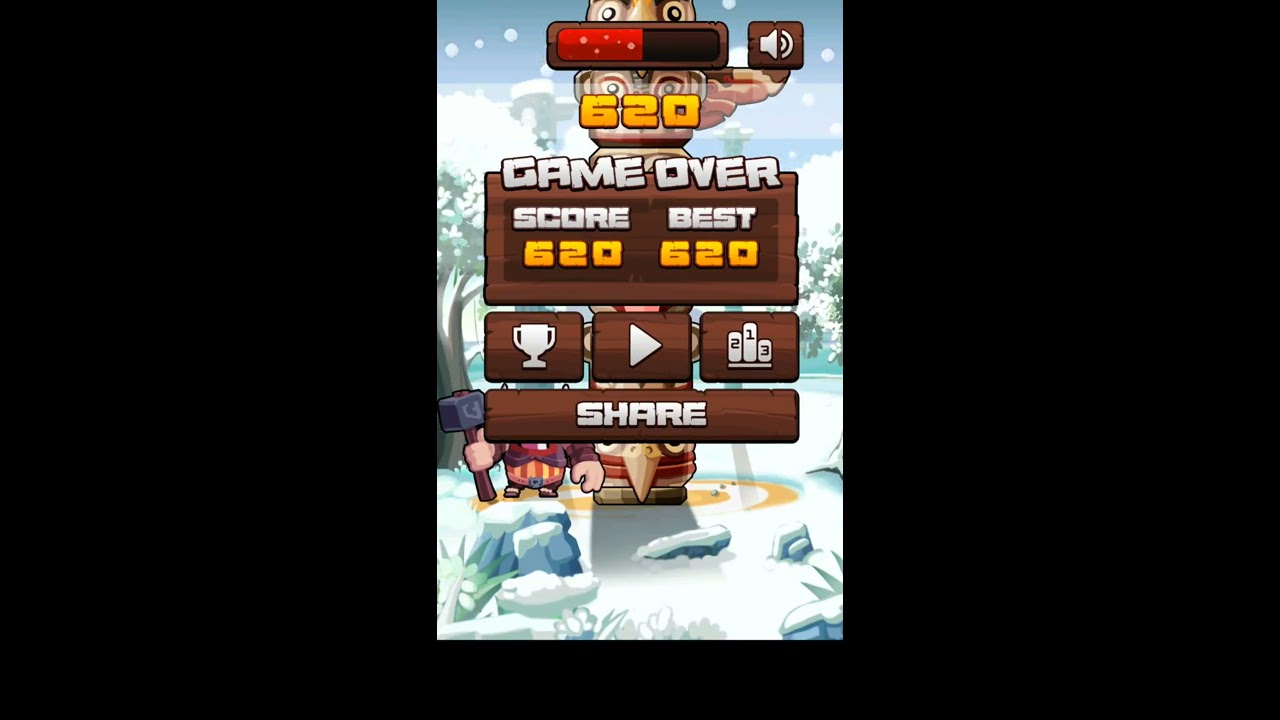 Totem Smash 620 score!