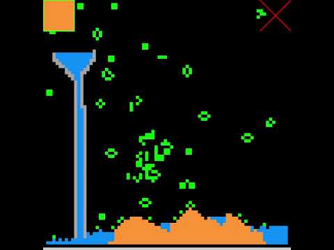 Falling sand simulation, with Conway's Game Of Life