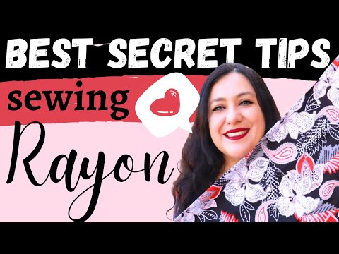 My PROVEN TOP SECRETS for sewing RAYON (Viscose). All you need to know. MASTER CLASS.