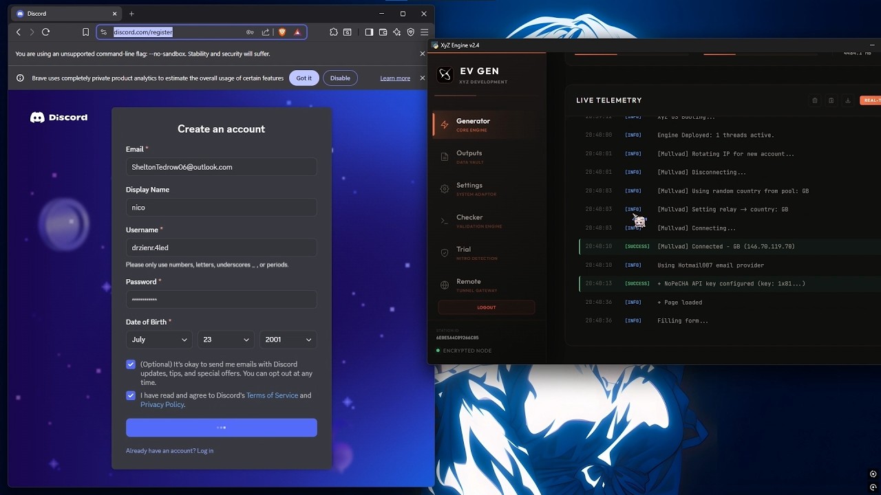 Ultimate Discord Token Generator 2026⚡ | Auto Cap Solver + Token Checker + Trial Checker + Humanizer