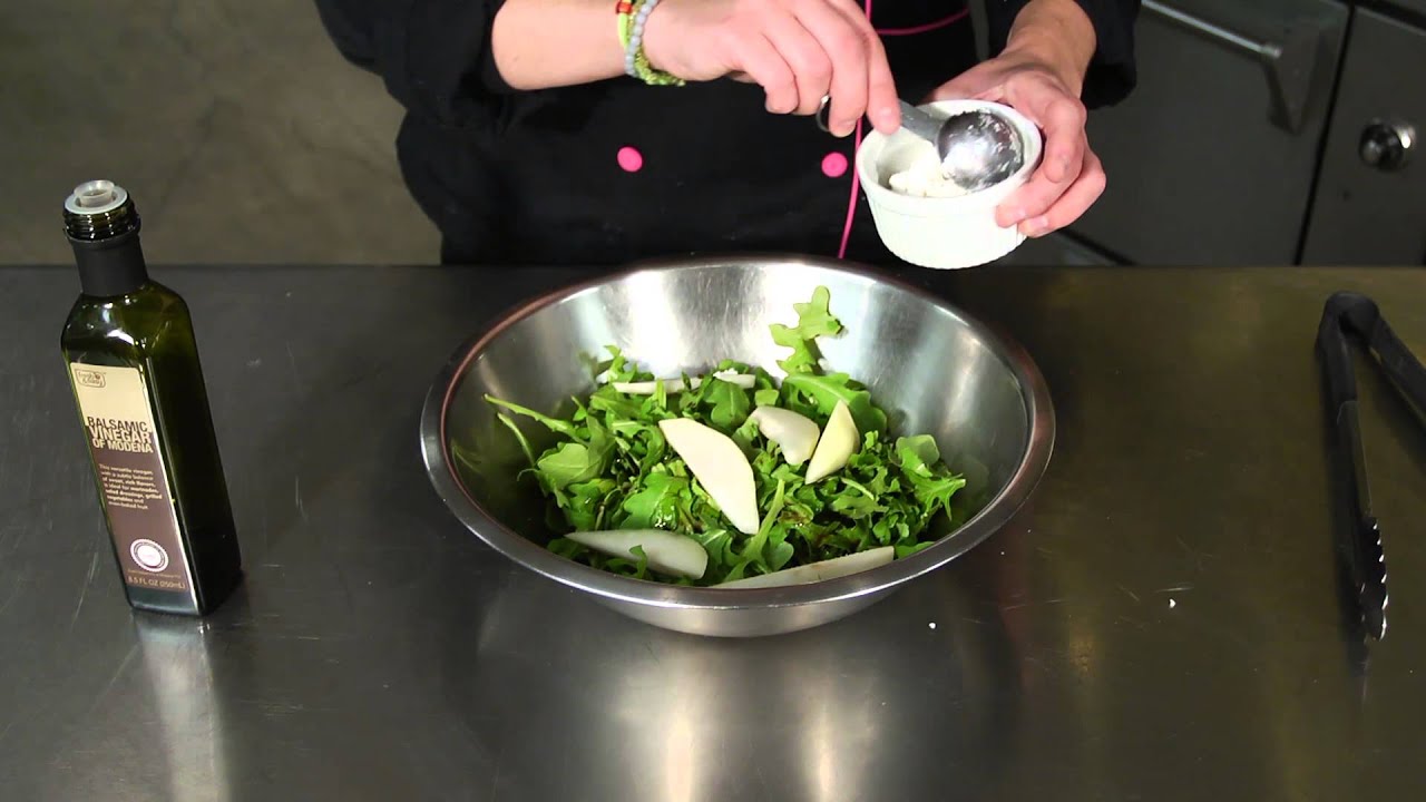 Pear, Arugula, Balsamic & Goat Salad : Salad Recipes